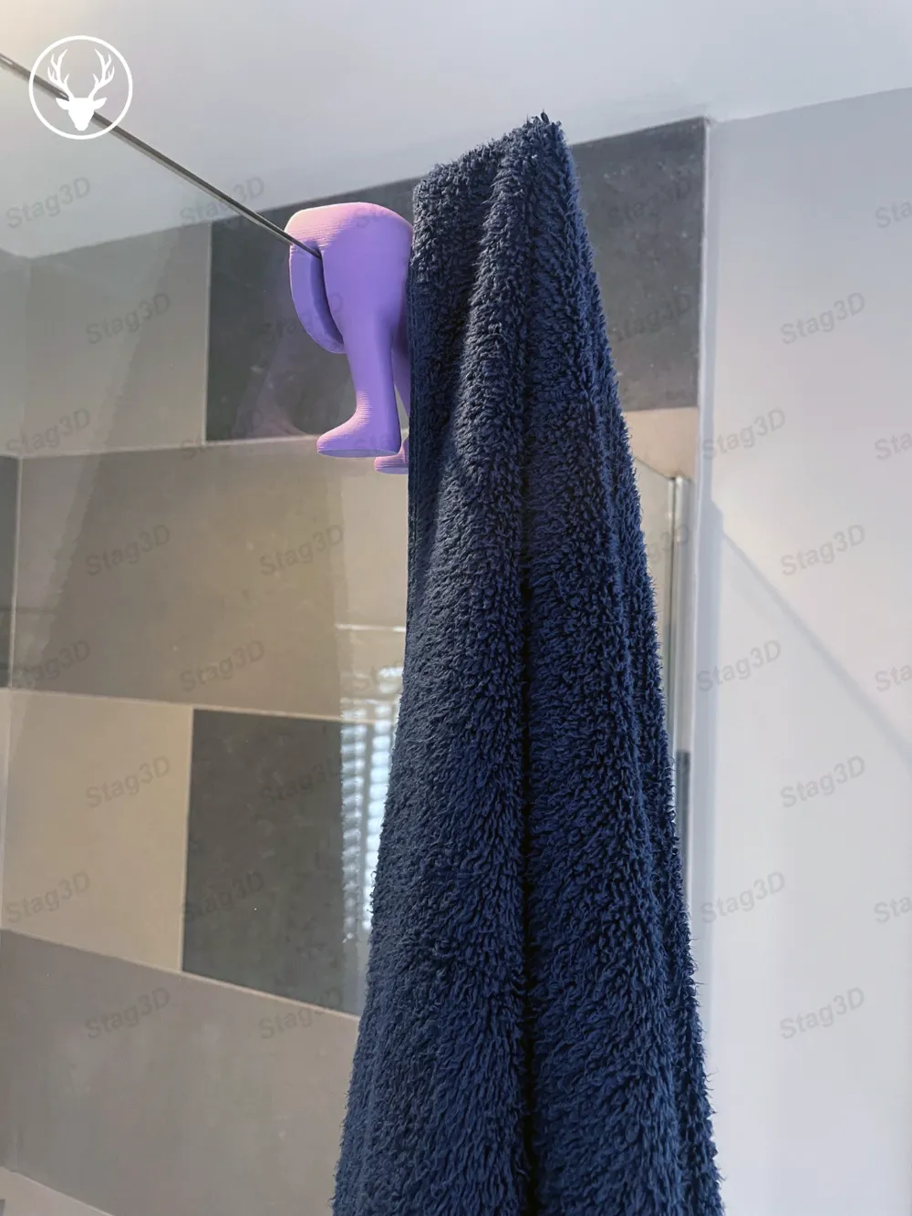 Tail hook - Shower screen edition! by Stag 3D - MakerWorld