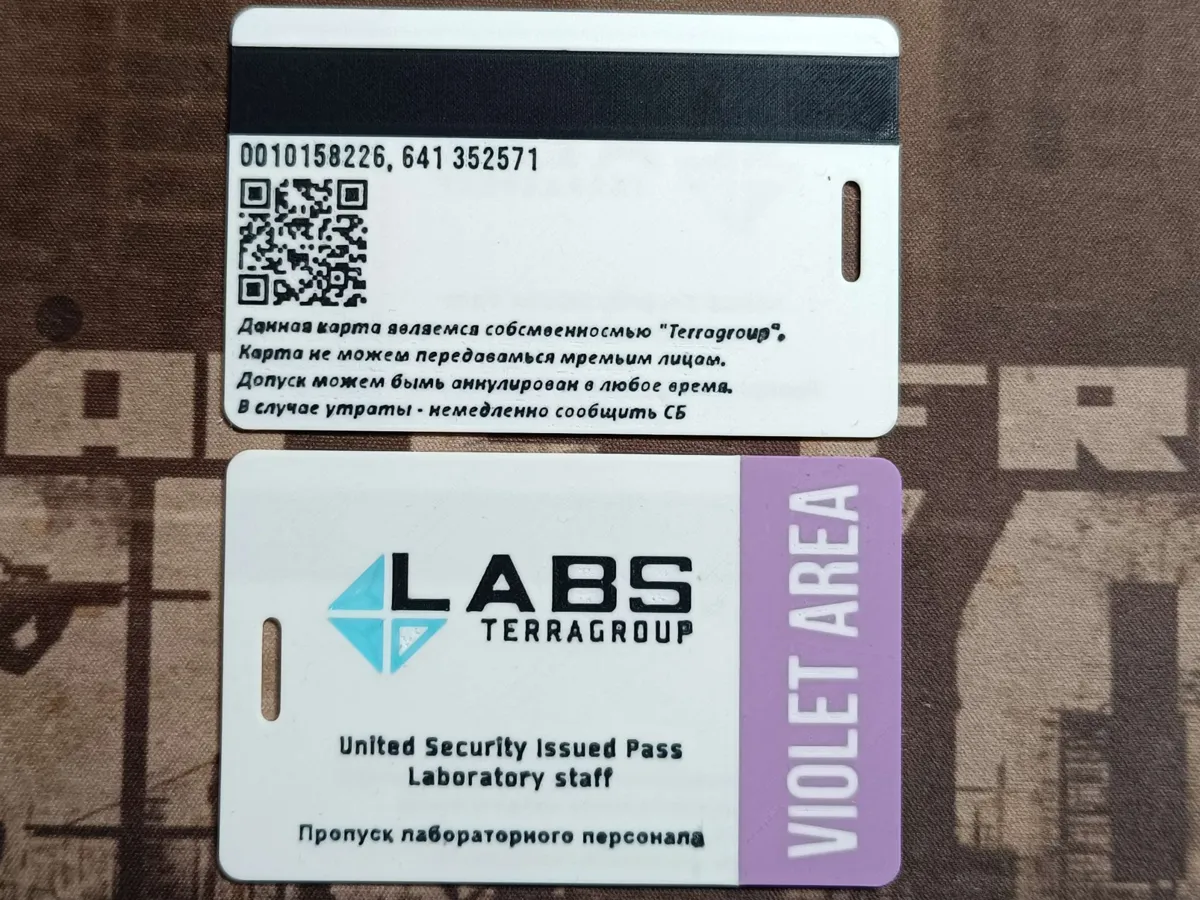 Violet Keycard (Escape from Tarkov) by Adamko MakerWorld: Download Free ...
