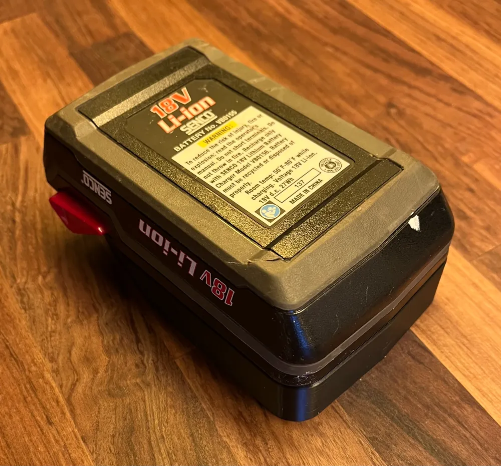 SENCO 18V Li-ion Battery holder - Free 3D Print Model - MakerWorld