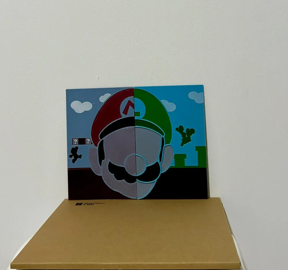 Super Mario Luigi-Half (Luigi and Mario) by 90's guy - MakerWorld