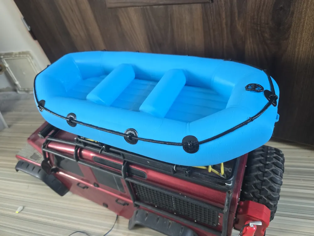 Raft boat scale 1/10 - Free 3D Print Model - MakerWorld