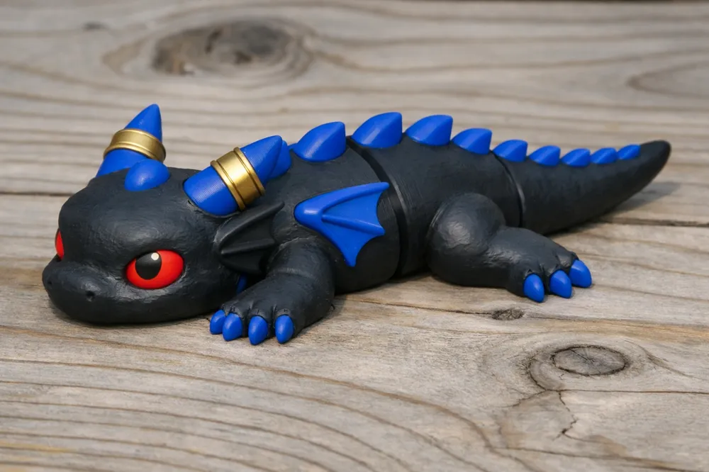 Dragón Bebé Articulado - Modelo de impresión 3D gratuito - MakerWorld