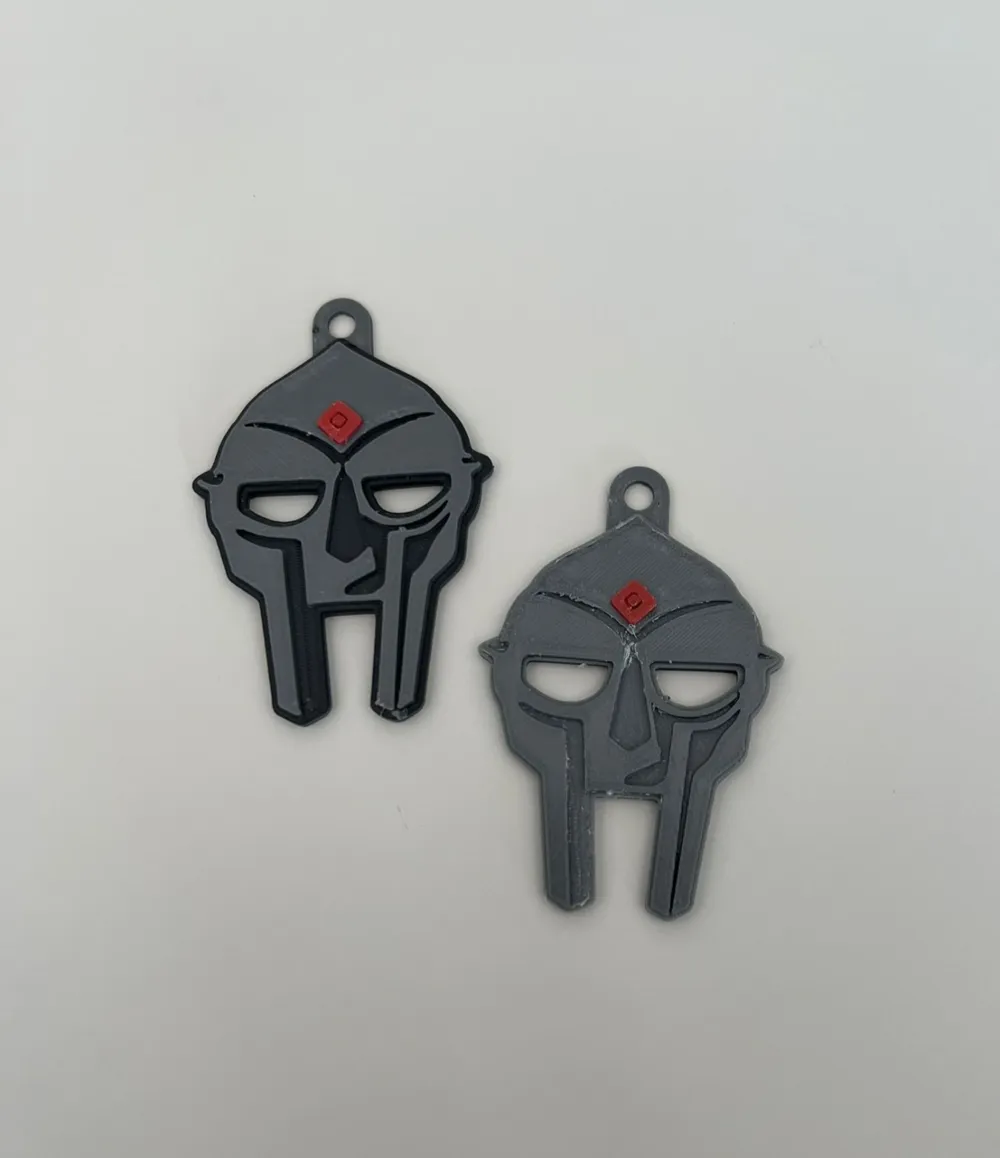 MF DOOM mask keychain - Free 3D Print Model - MakerWorld