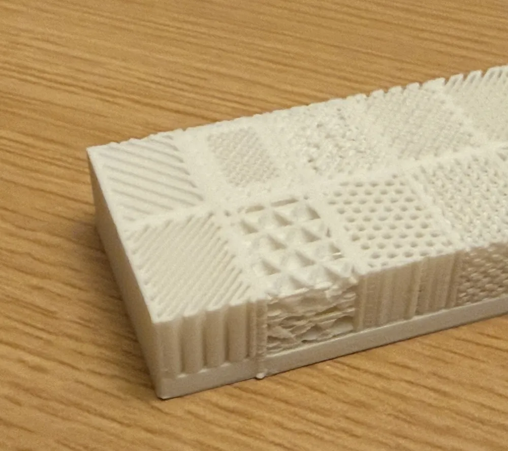 22 Infill Patterns in One Print! 3D Sample Model - Free 3D Print Model ...