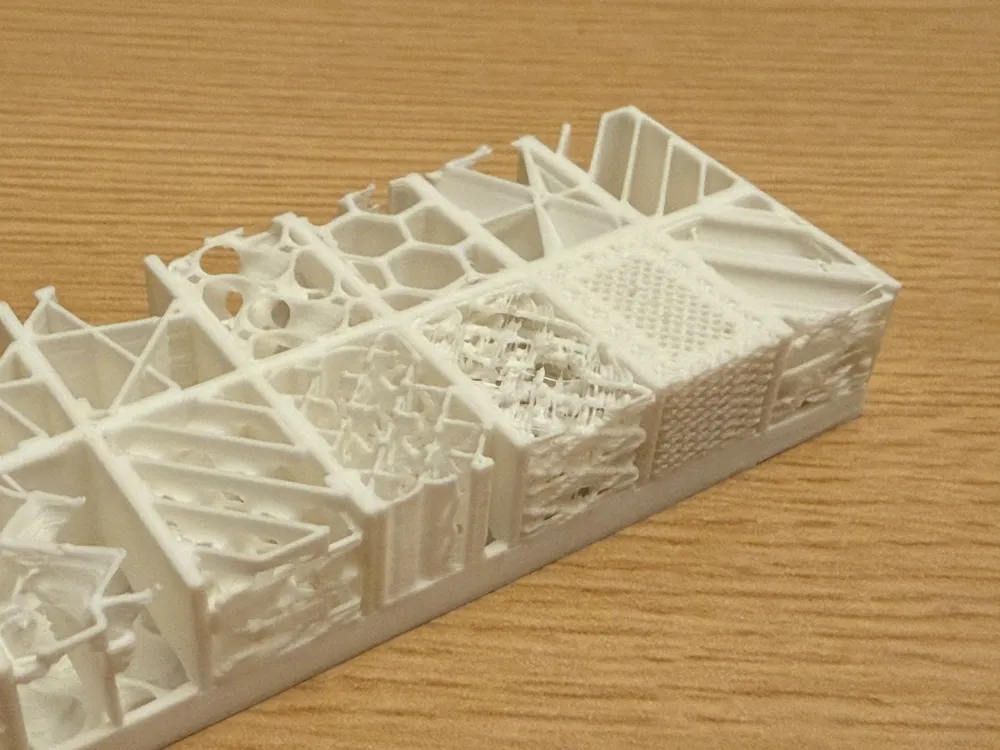 22 Infill Patterns in One Print! 3D Sample Model - Free 3D Print Model ...
