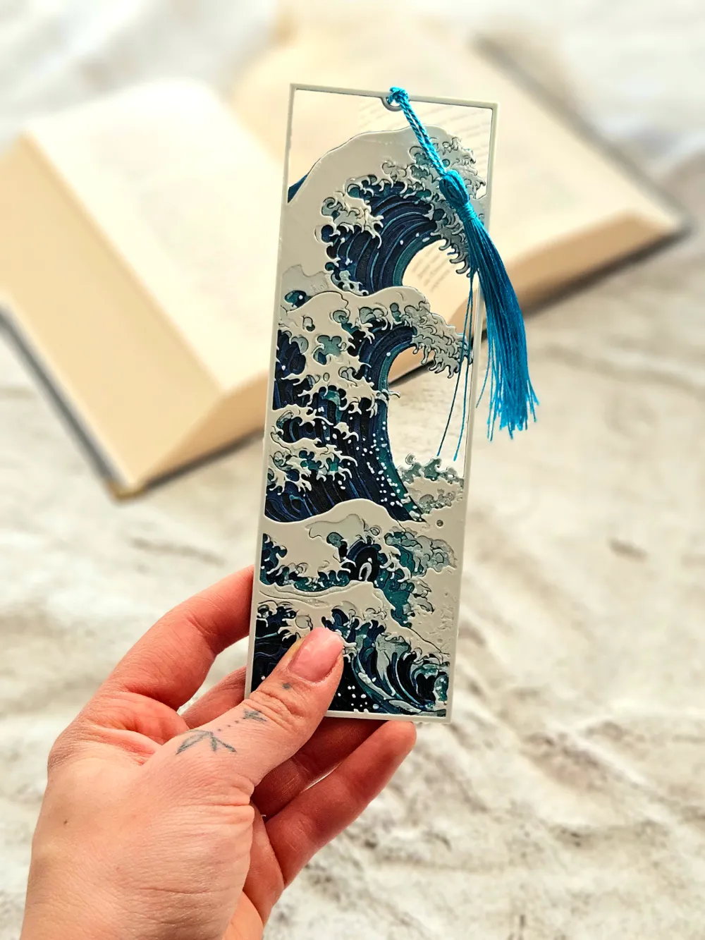 The Great Wave [Framed] - Bookmark - Free 3D Print Model - MakerWorld