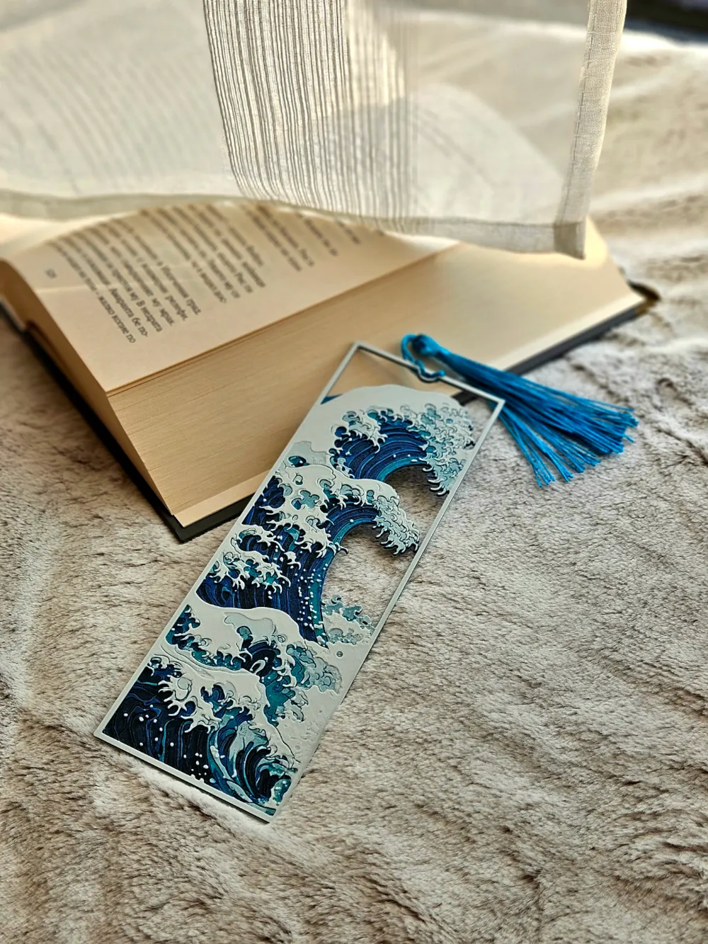 The Great Wave [Framed] - Bookmark - Free 3D Print Model - MakerWorld