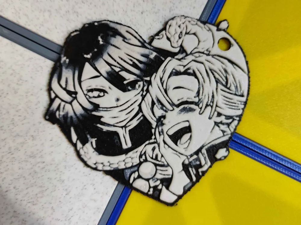 Hueforge Keychain - Free 3D Print Model - MakerWorld