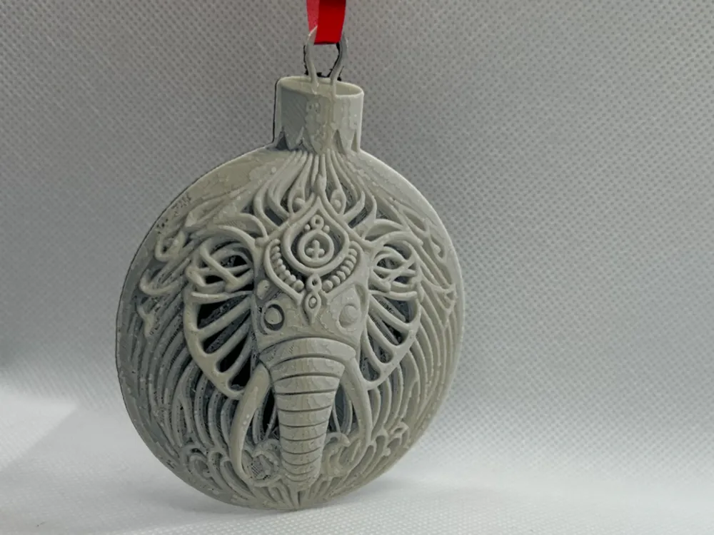 Christmas Bauble / Decoration - Elephant by CycloGoat MakerWorld ...
