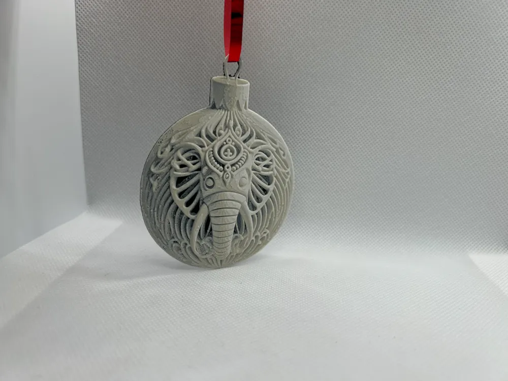 Christmas Bauble / Decoration - Elephant by CycloGoat MakerWorld ...