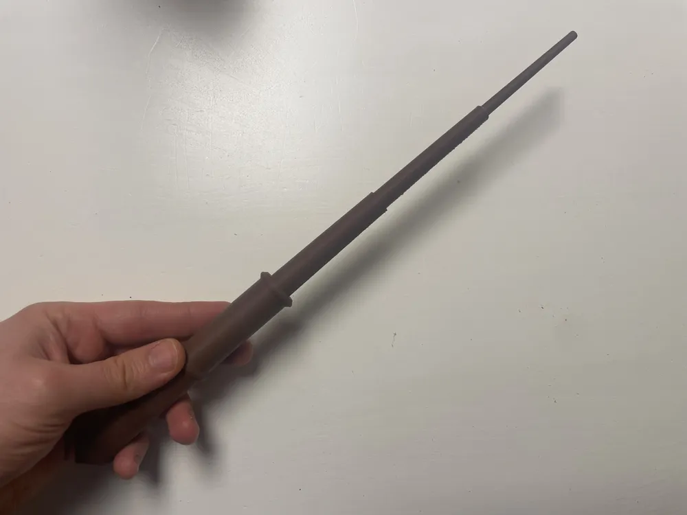 Collapsing magic Harry Potter Wand (Pr. in place) - Free 3D Print Model ...
