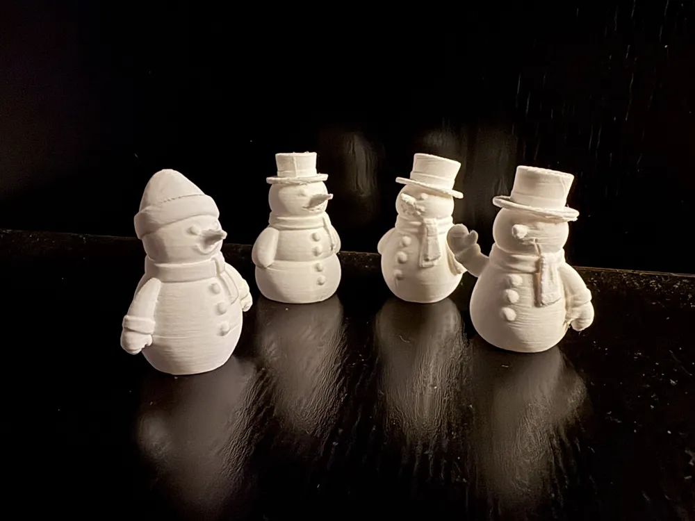 Mini Christmas Snowman - Free 3D Print Model - MakerWorld