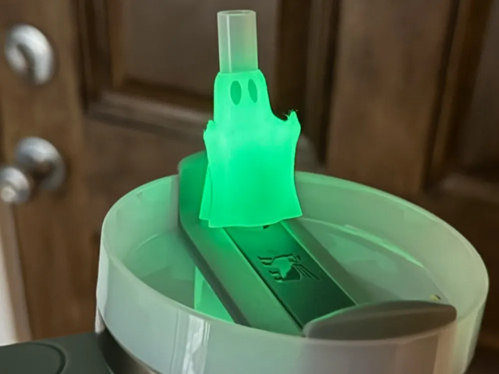 Ghost Stanley Straw Topper by WarrenFab - MakerWorld