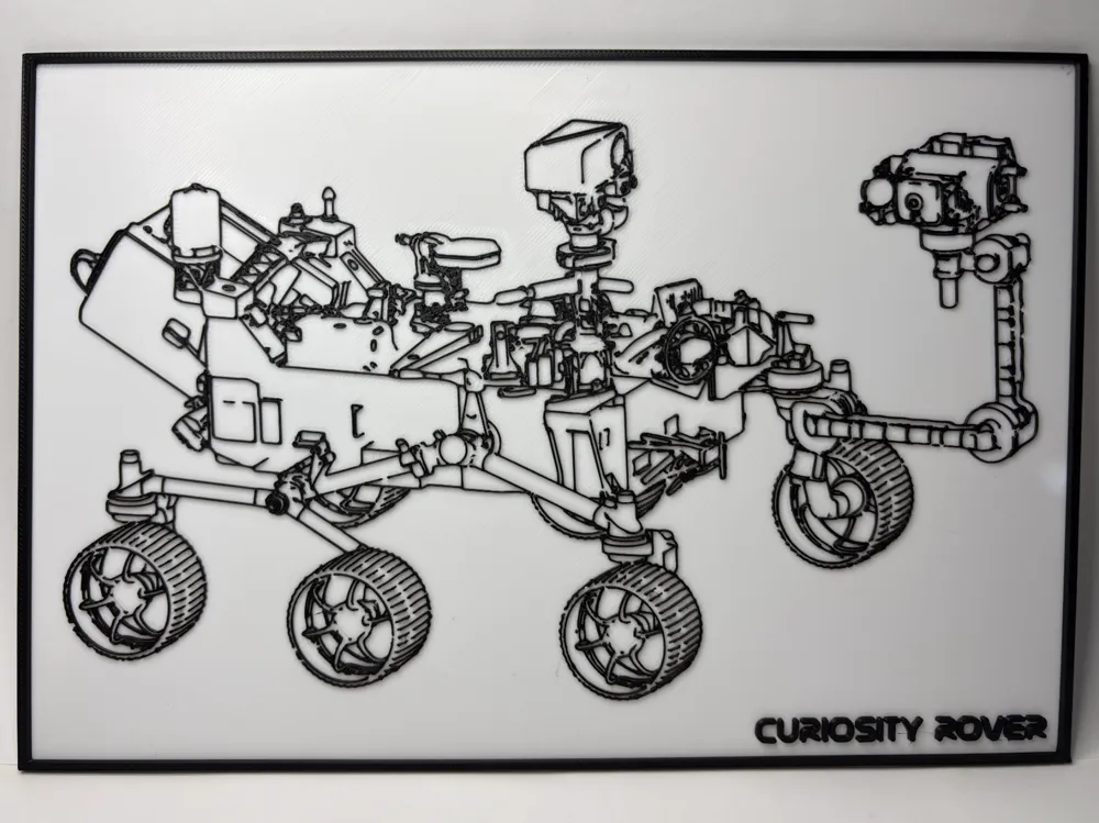 Mars Rover Curiosity - Blueprint - Illustration by PaperPlaneLab ...