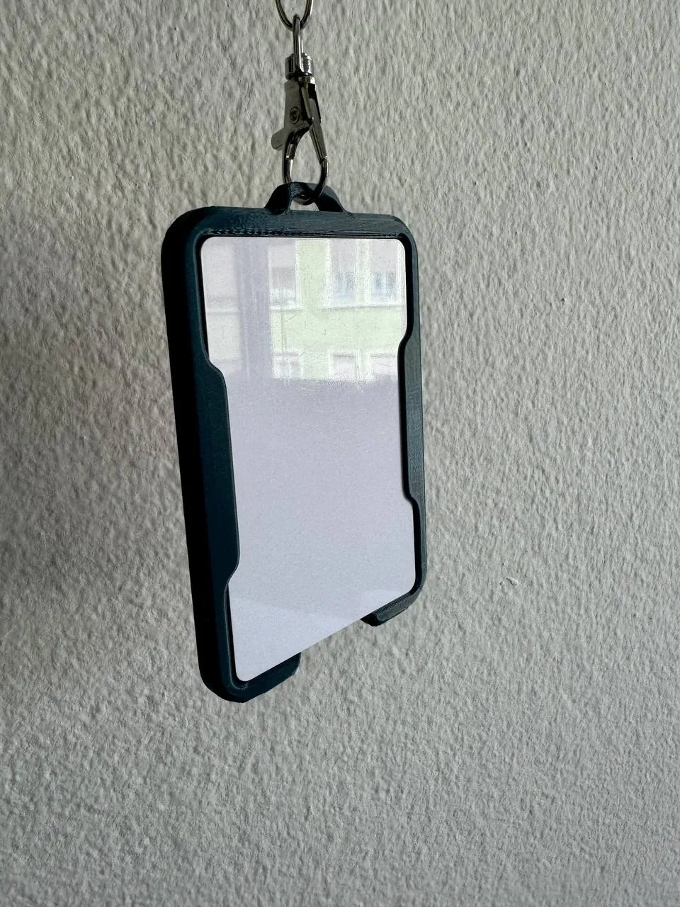 DOUBLE FACED-CARD Vertical Slip-In Badge-ID holder - Free 3D Print ...