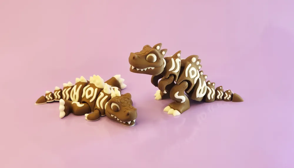 Gingerbread Dinosaur T-Rex (Gingy-Rex) - Free 3D Print Model - MakerWorld