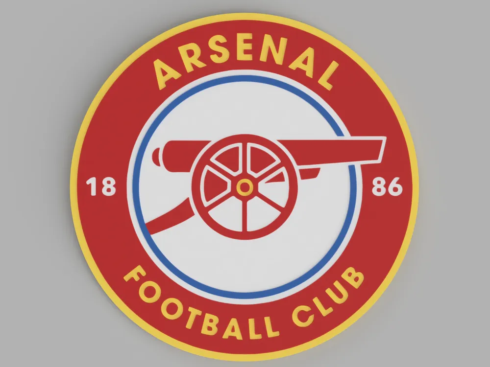 Arsenal FC coaster by jakubhroch MakerWorld: Download Free 3D Models