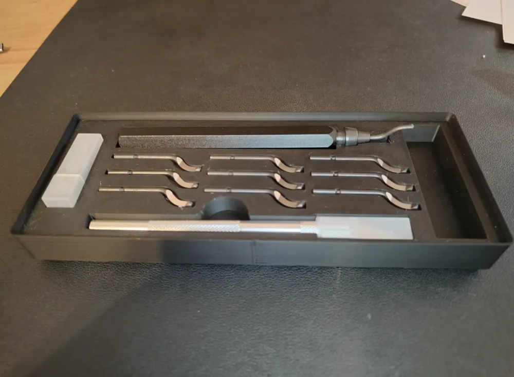 Gridfinity deburring tool holder by leofahle - MakerWorld