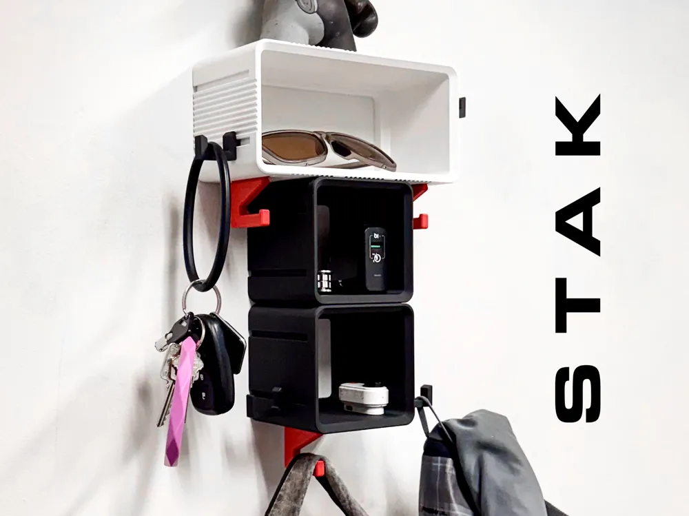 STAK Wall System - Modular EDC Storage - Free 3D Print Model - MakerWorld