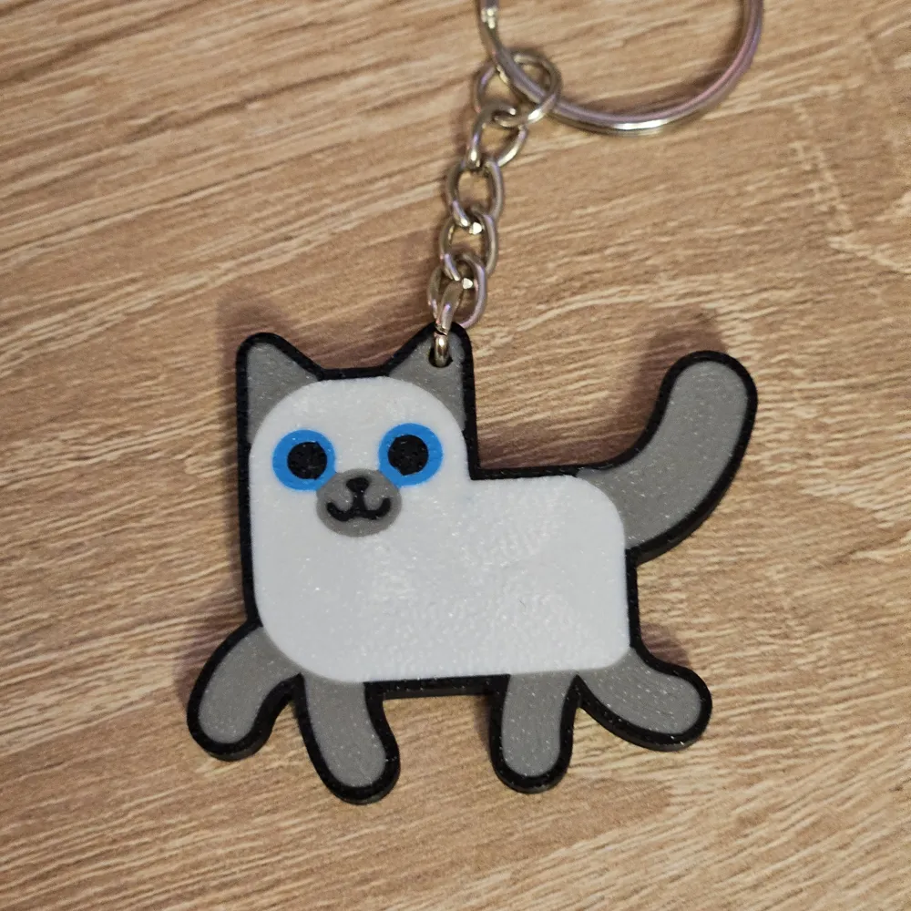 Cute cats keychains by ge0kan MakerWorld: Download Free 3D Models
