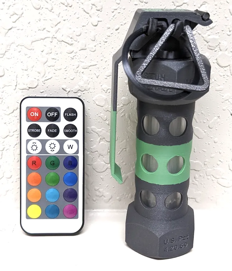 Light-up Flashbang with Realistic Flying Handle - Free 3D Print Model ...