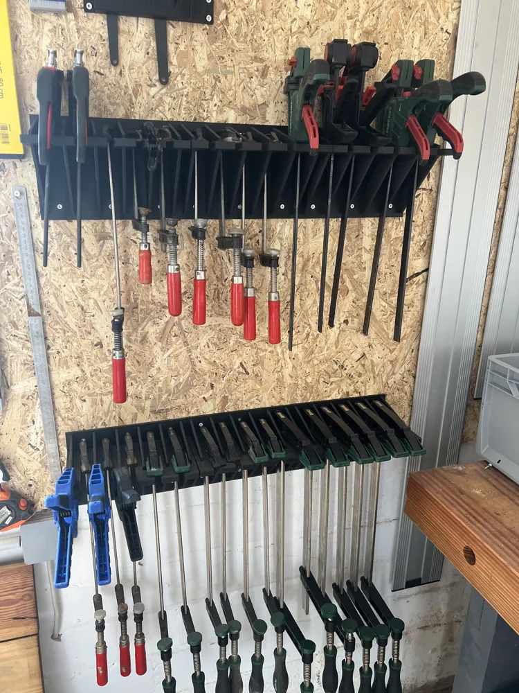 Wall Mount for 5 Screw or One-Hand Clamps by NikWe3D MakerWorld ...