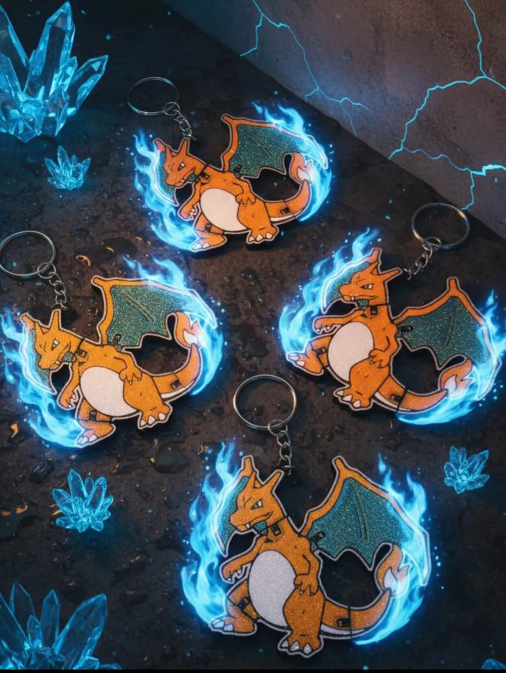 Charizard Pokemon Flexi Keychain - Free 3D Print Model - MakerWorld