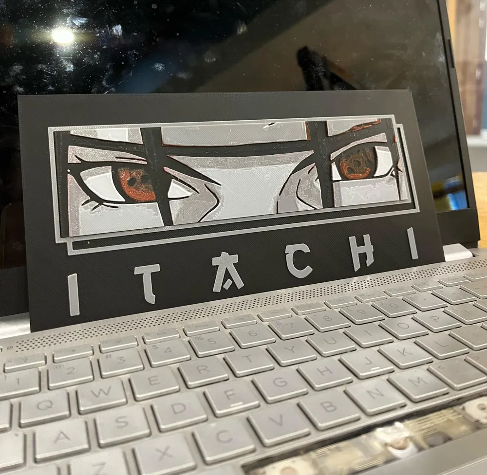Itachi Eye Hueforge with Frame by Chitranshu Nagora - MakerWorld