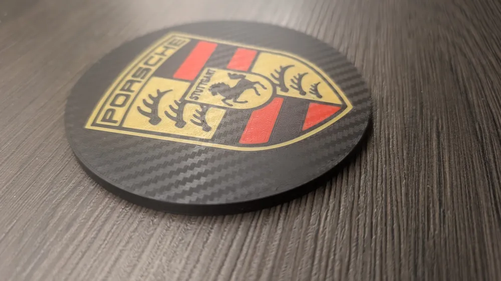 Porsche Coaster - Free 3D Print Model - MakerWorld