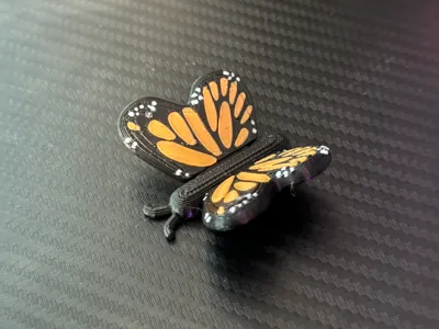articulated butterfly 3d print model download - MakerWorld