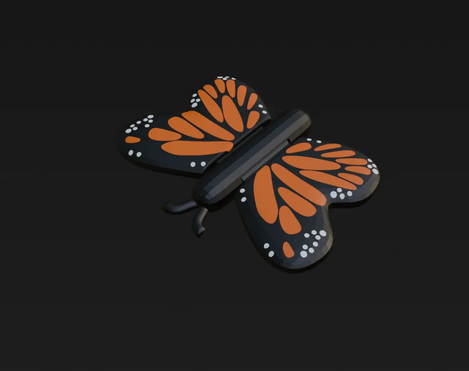 Articulated Cute Butterfly by Waffly3D MakerWorld: Download Free 3D Models