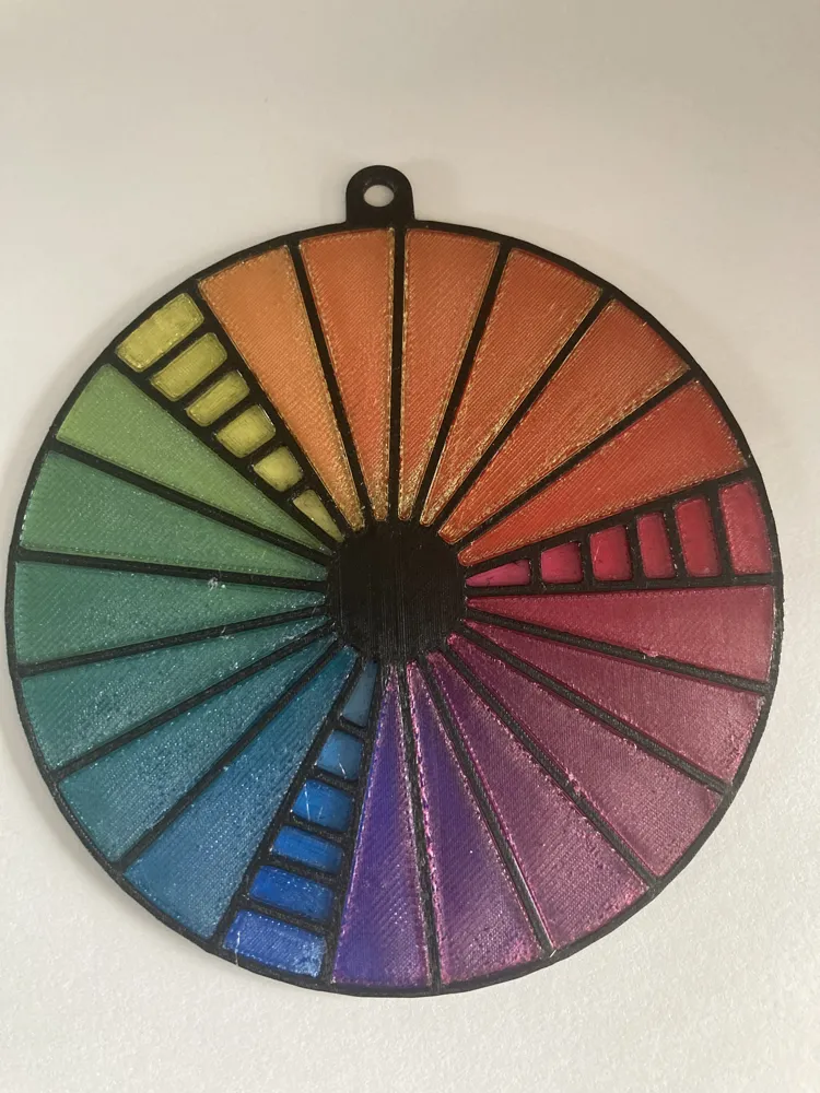 Seven Segment Color Mixing Wheel by Cro-Mag_Jr - MakerWorld