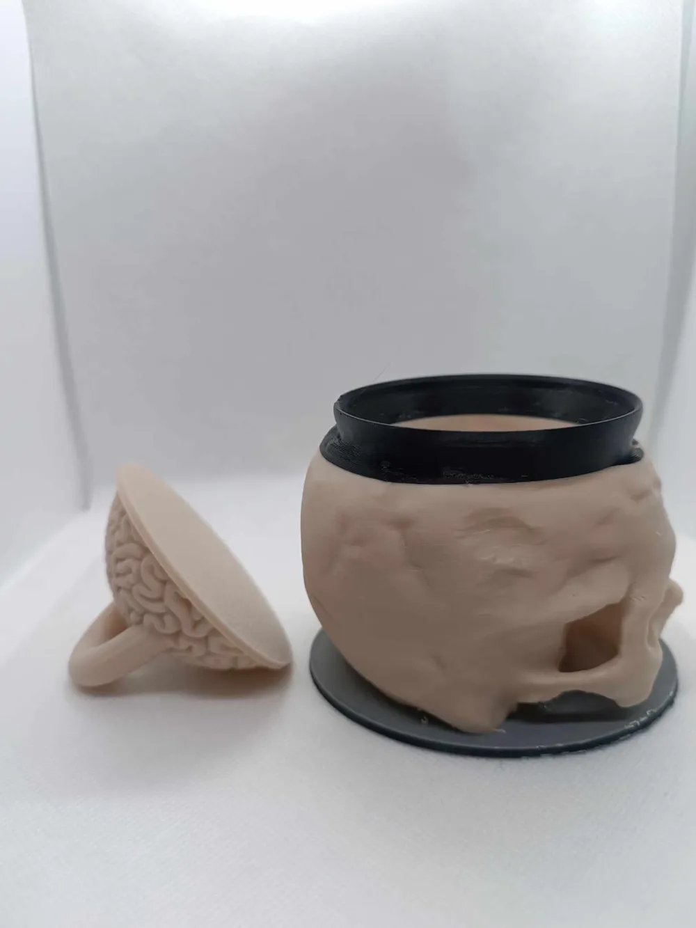 Halloween skull cauldron with lid hallowen 2024 by sumnium0001 - MakerWorld