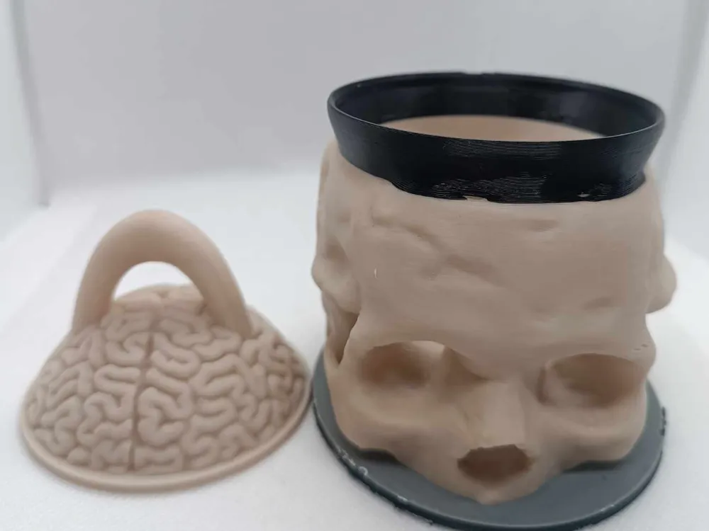 Halloween skull cauldron with lid hallowen 2024 by sumnium0001 - MakerWorld