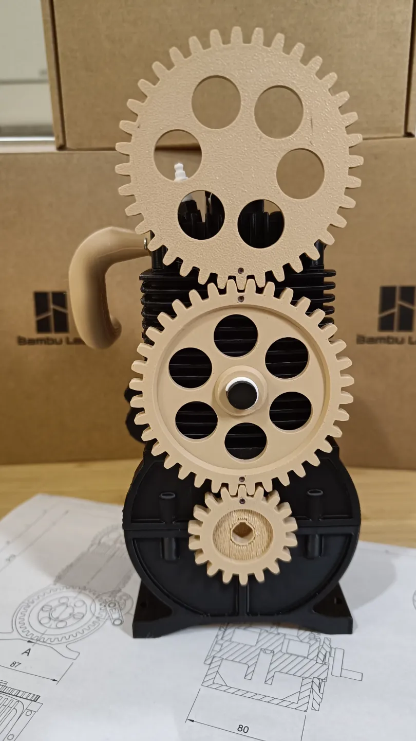 Functional 4-Stroke Engine - Free 3D Print Model - MakerWorld
