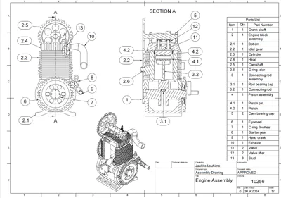 Functional 4-Stroke Engine by jaa66o MakerWorld: Download Free 3D Models