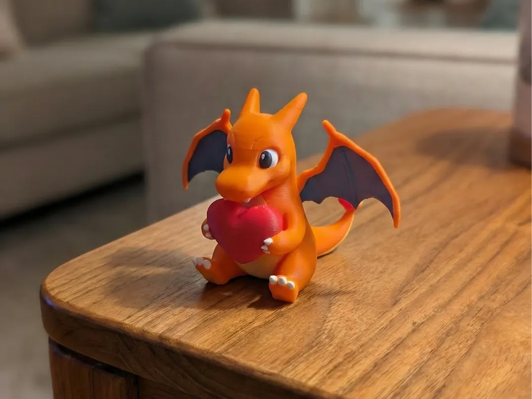 San Valentin Cute Charizard - Free 3D Print Model - MakerWorld