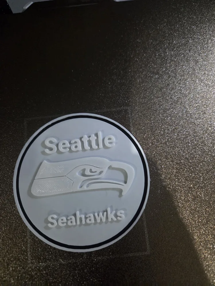 Seahawks Coaster - Free 3D Print Model - MakerWorld