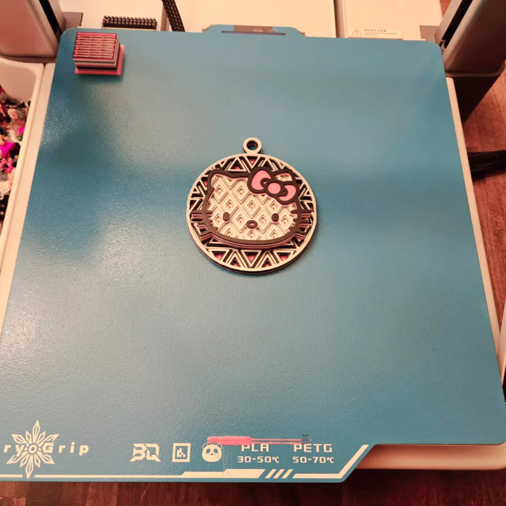 Hello Kitty Mosaic Holiday Ornament by w3r3wolv3s - MakerWorld