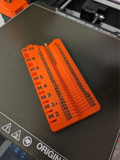 screw measuring tool 3d print model download - MakerWorld
