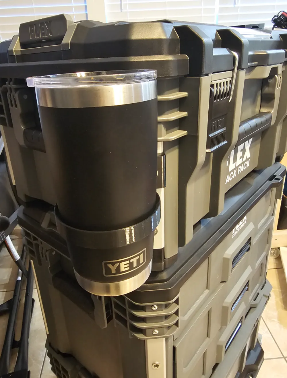 FLEX Stack Pack Cup Holder by N3RD solutions MakerWorld: Download Free 3D Models