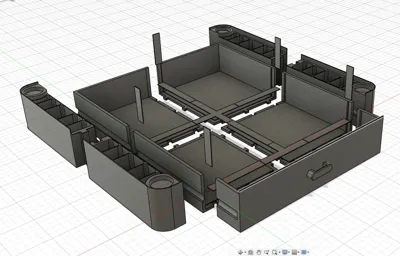 Storage drawer for P1P P1S X1C Printer riser by Sanja 3D MakerWorld ...