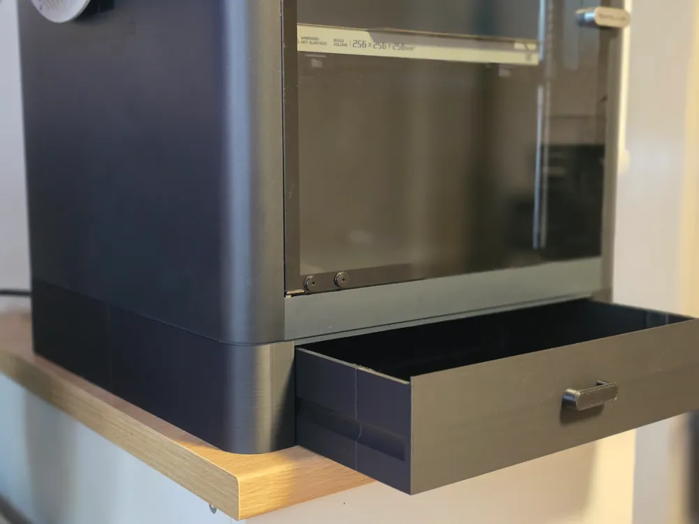 Storage drawer for P1P P1S X1C Printer riser by Sanja 3D MakerWorld ...