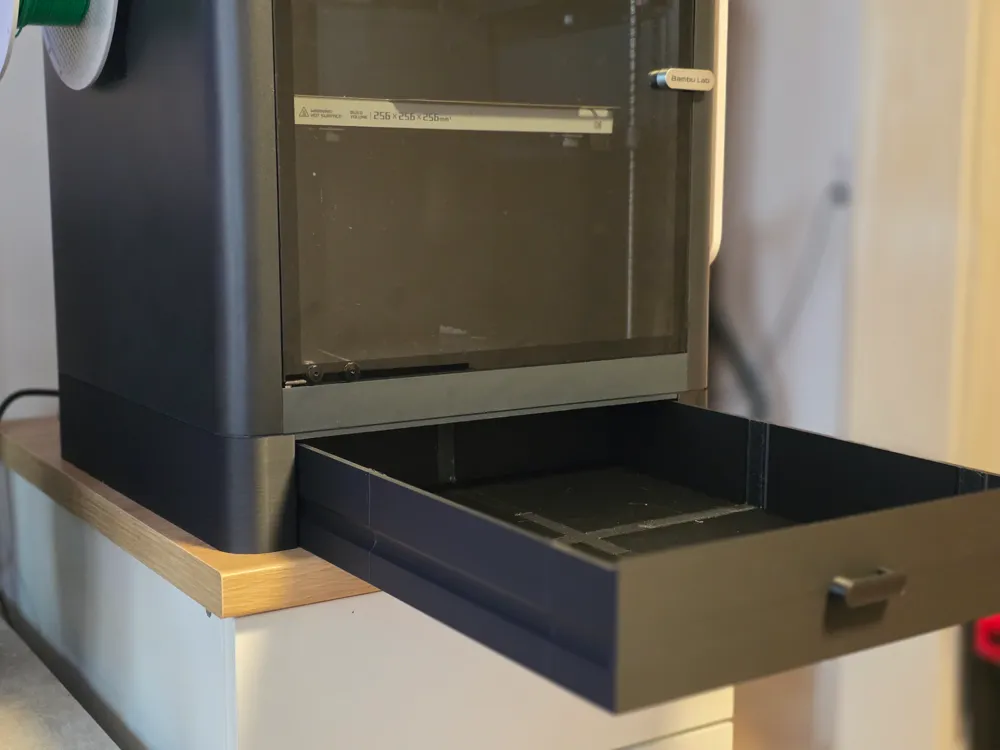 Storage drawer for P1P P1S X1C Printer riser by Sanja 3D MakerWorld ...