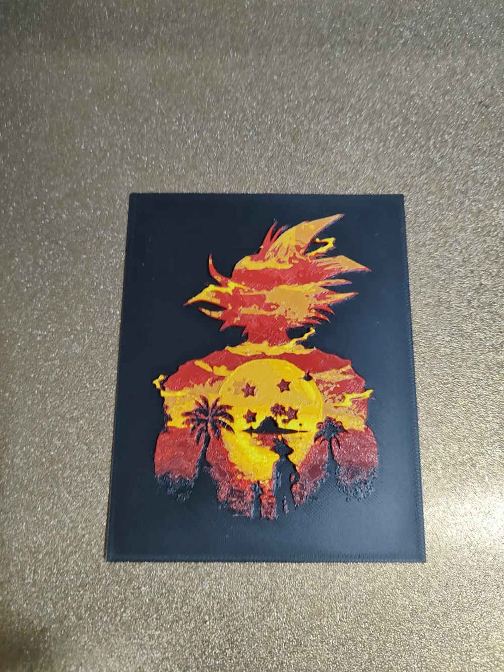 Goku Image Overlay (Hue Forge) by Teixi3D - MakerWorld