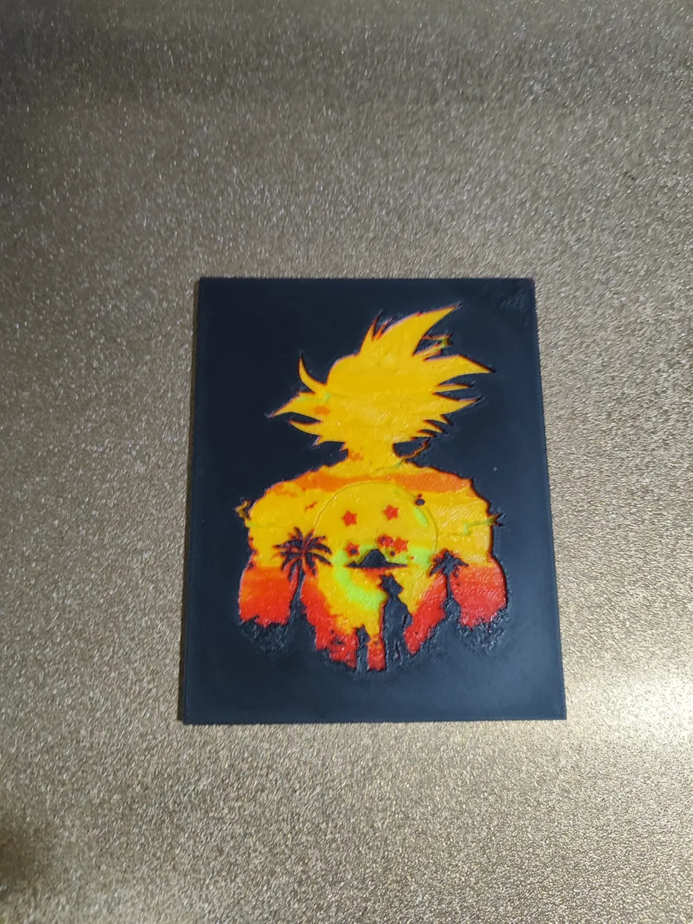 Goku Image Overlay (Hue Forge) by Teixi3D - MakerWorld