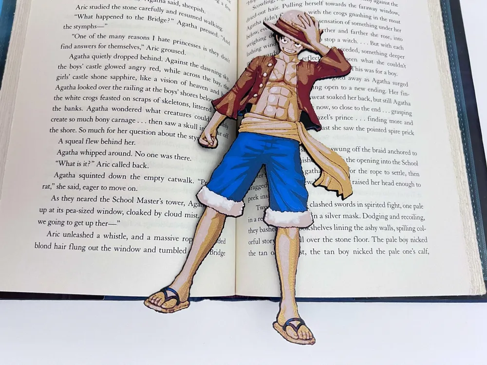 One Piece: Monkey D. Luffy 1/10th Bookmark/Décor by 3djd MakerWorld ...