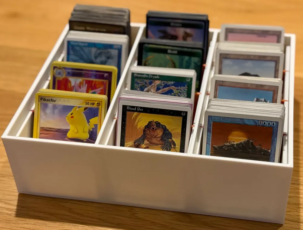 TCG Card Sorting & Grading Tray for Magic Pokemon - Free 3D Print Model ...
