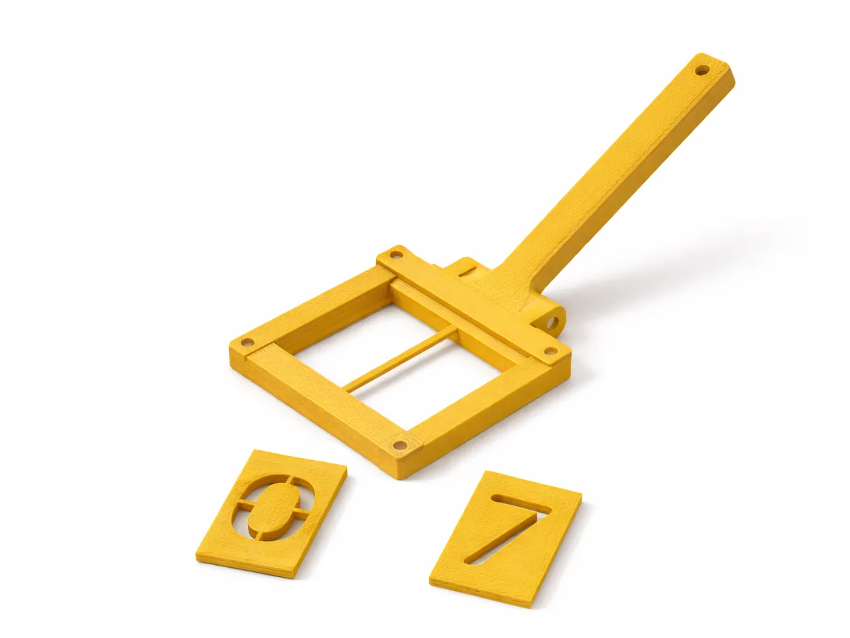 Plotter/Number Template - Free 3D Print Model - MakerWorld