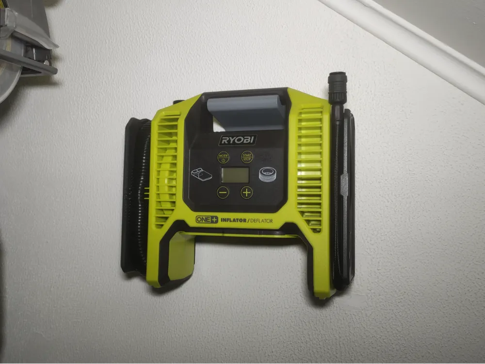 Ryobi R18MI Inflator/Deflator wall hanger by Arie Kanarie - MakerWorld
